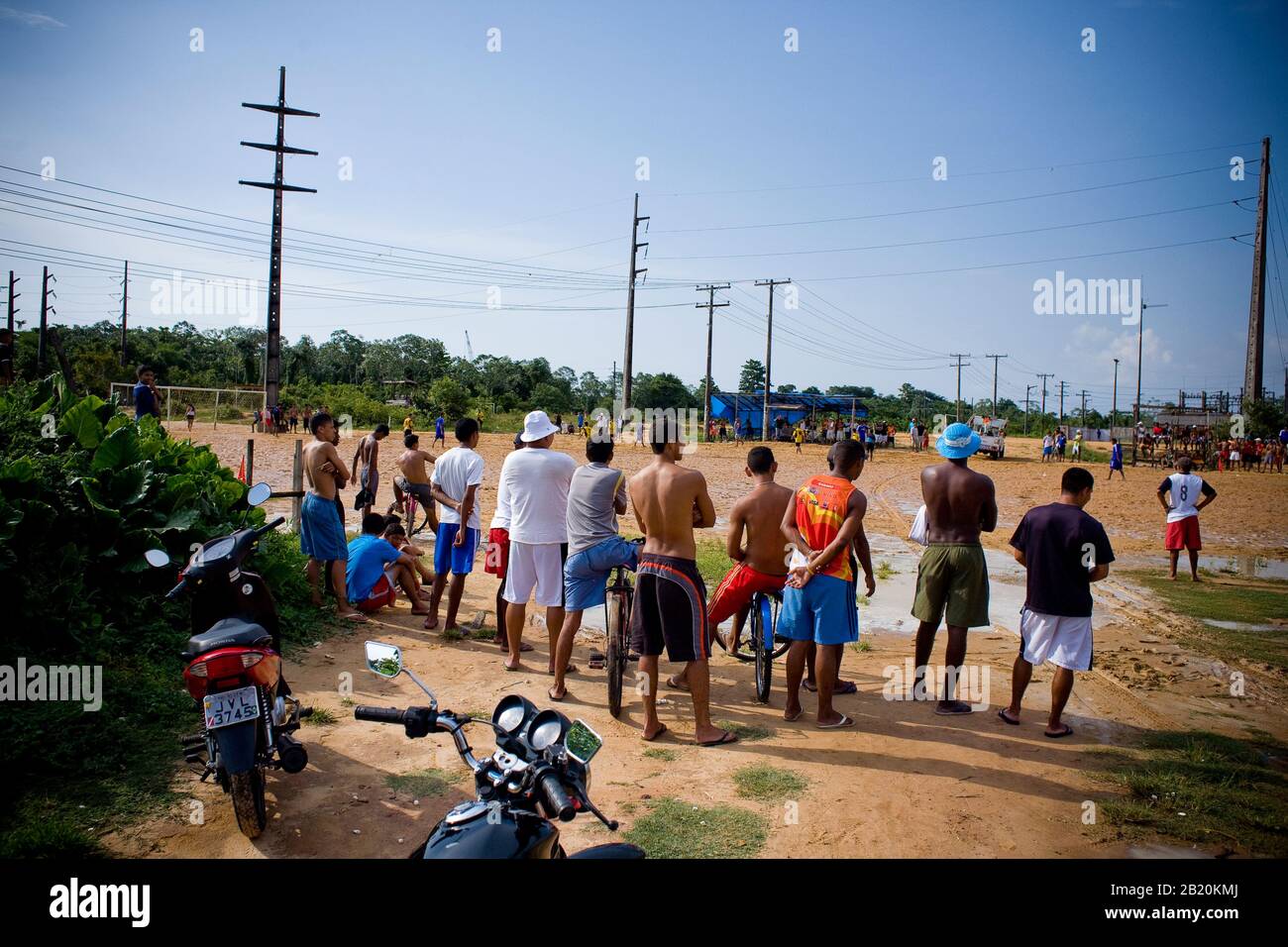 Game of Soccer, Barreiro Slum, Belém, Pará, Brazil Stock Photo - Alamy