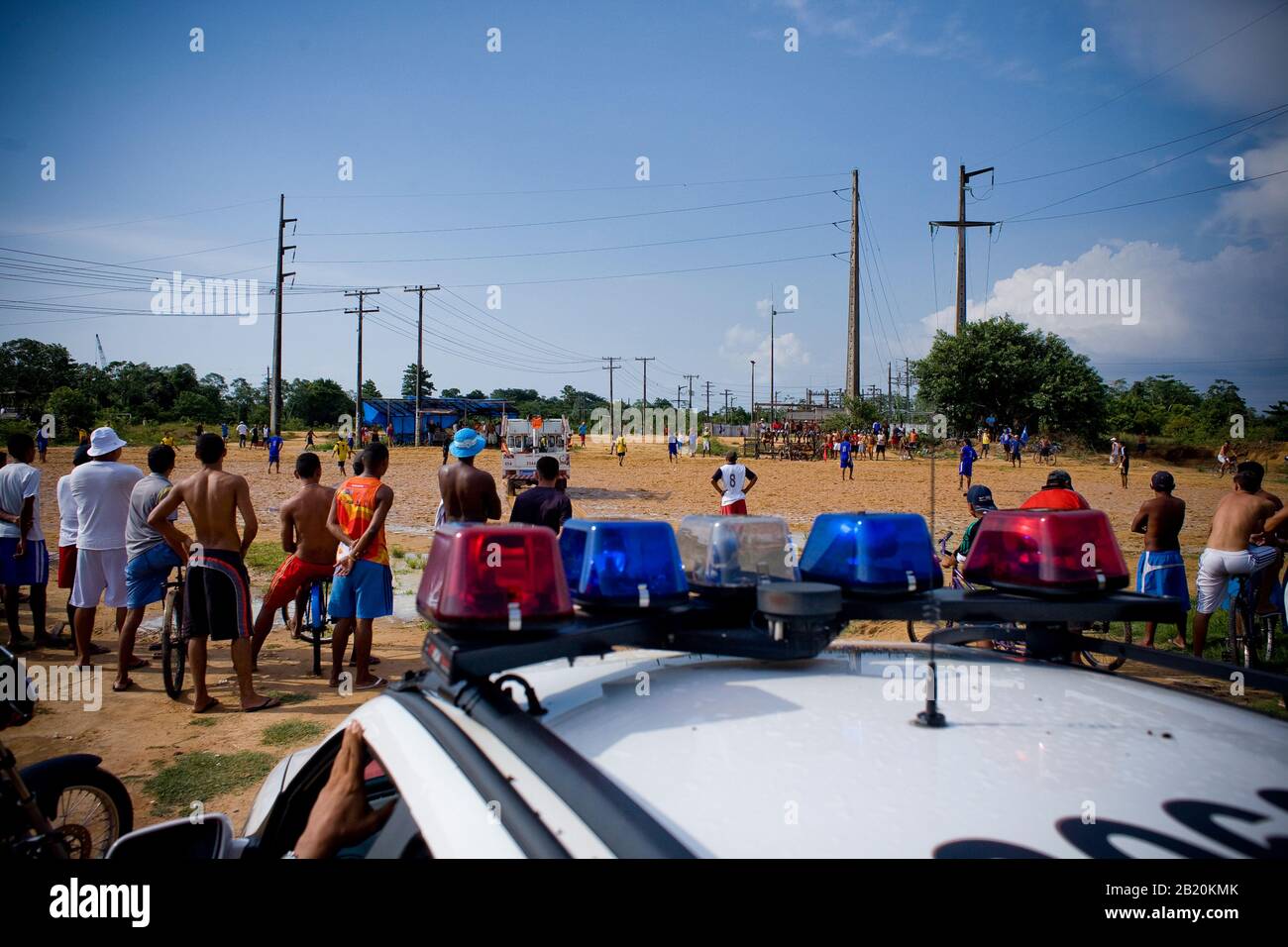 Game of Soccer, Barreiro Slum, Belém, Pará, Brazil Stock Photo - Alamy