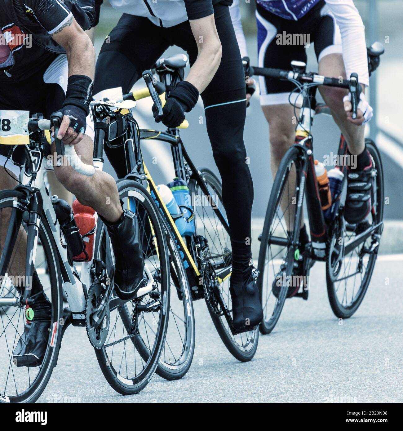 group in road cycling race Stock Photo - Alamy