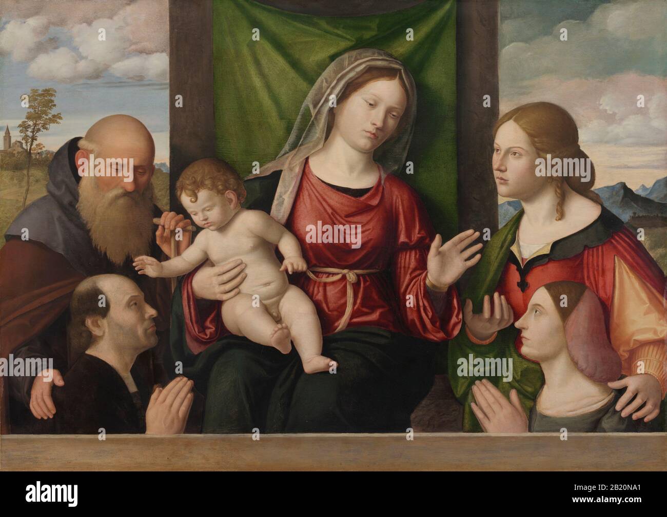 The virgin and child with donors hi-res stock photography and images - Alamy