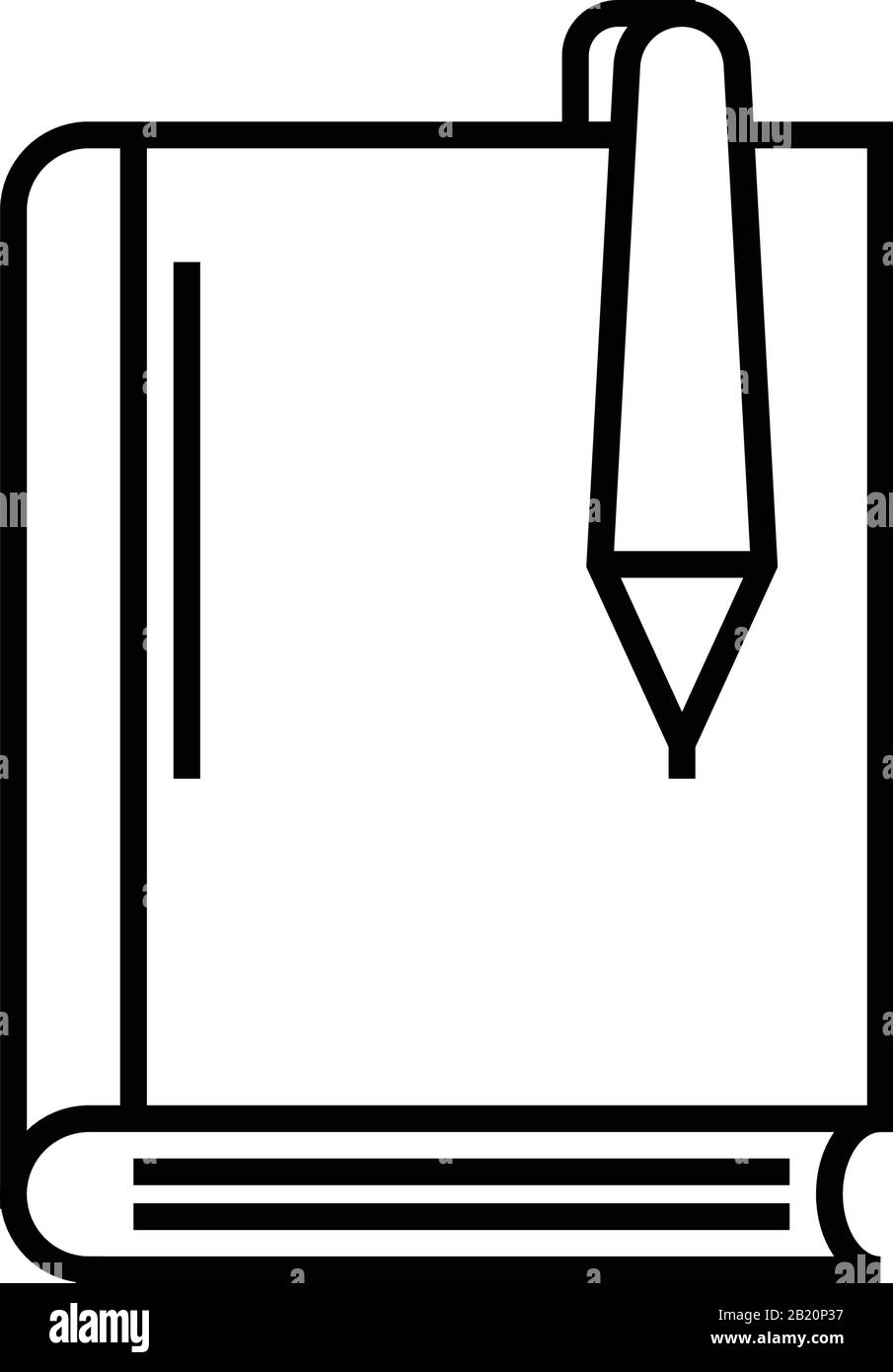 Note marks line icon, concept sign, outline vector illustration, linear ...