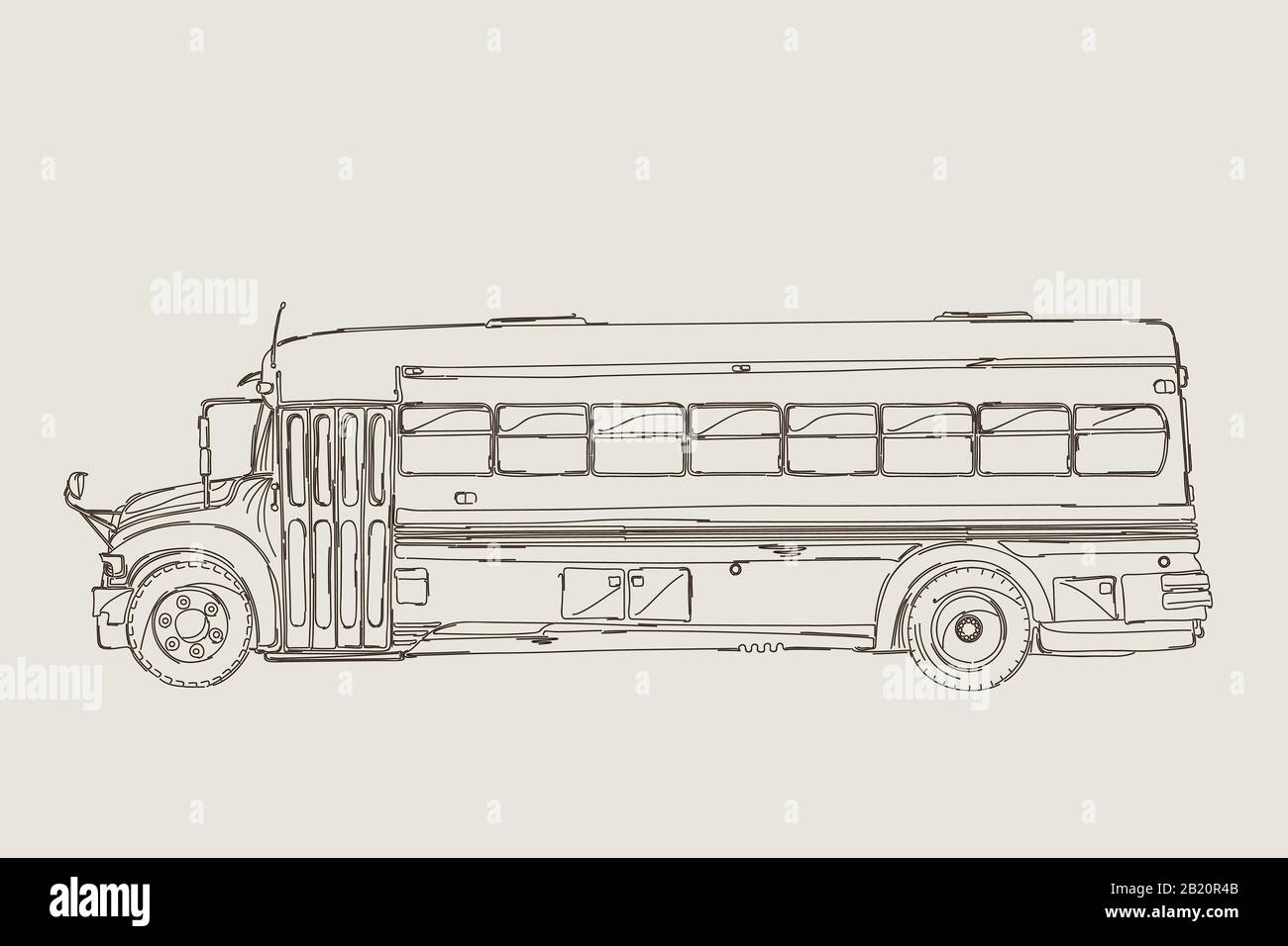 School Bus Drawing