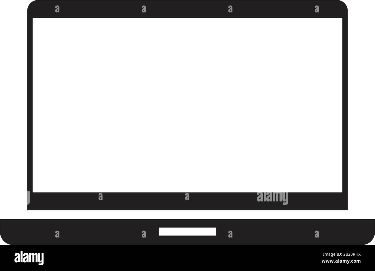 Computer Icon template black color editable. Computer Icon symbol Flat ...