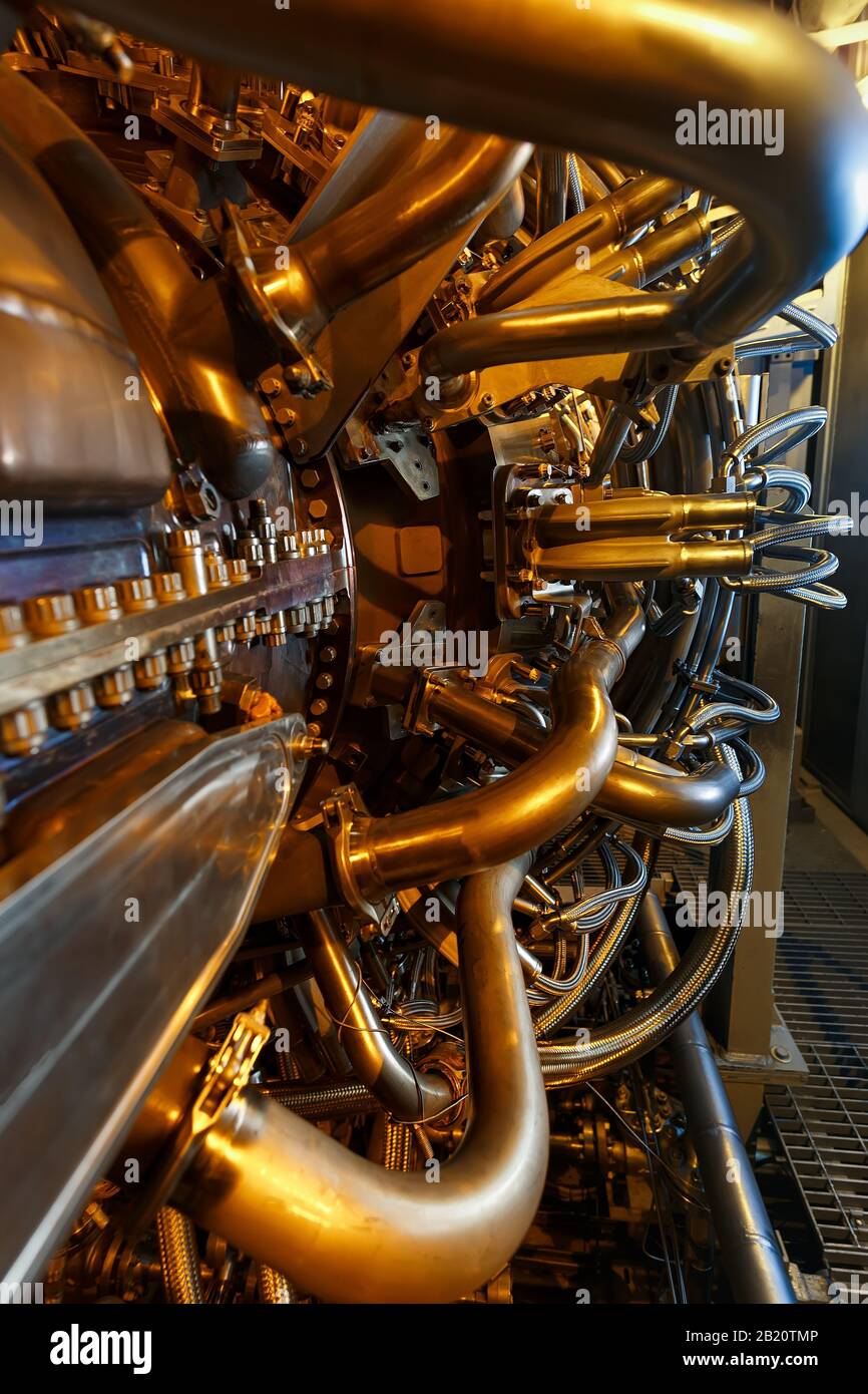 Gas turbine engine of feed gas compressor located inside pressurized ...