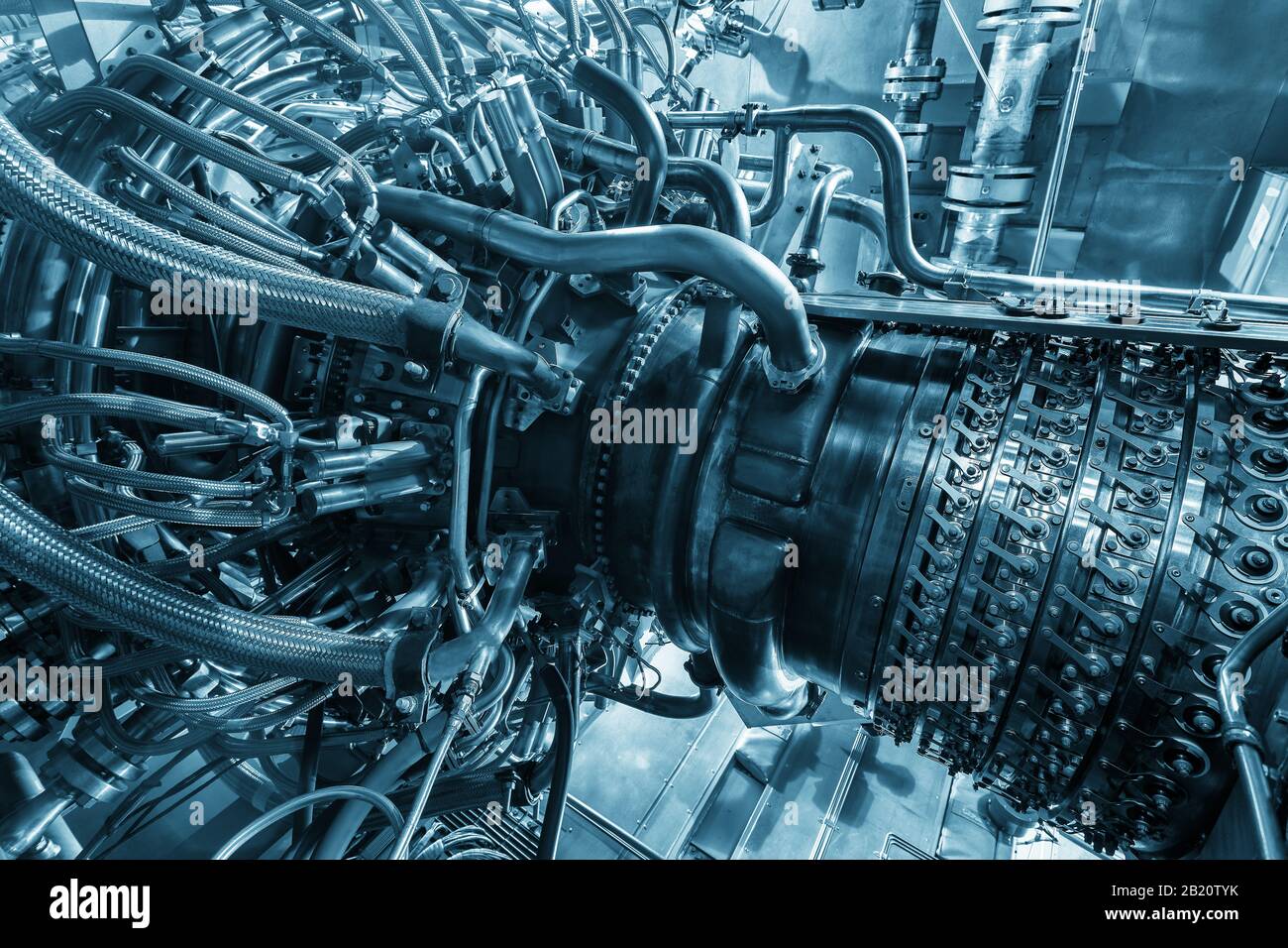 Gas turbine engine of feed gas compressor located inside pressurized ...