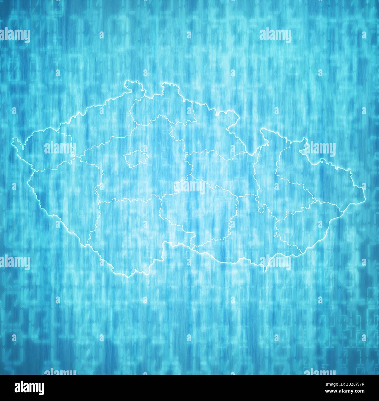 territories of regions on map with administrative divisions and borders ...