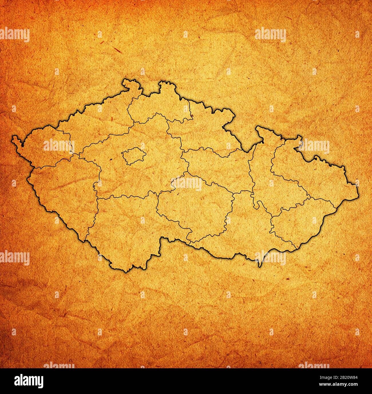 territories of regions on map with administrative divisions and borders ...