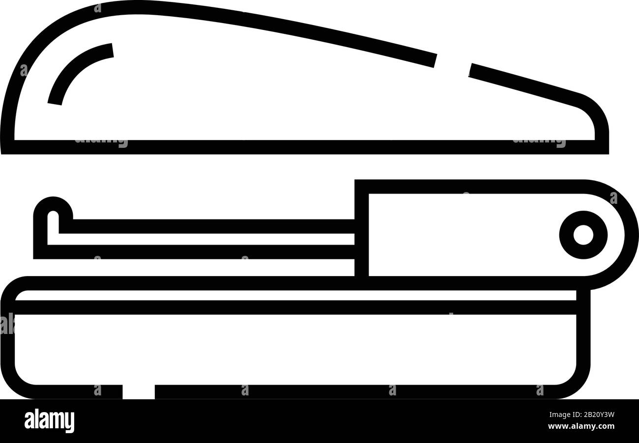 Office supply line icon, concept sign, outline vector illustration ...