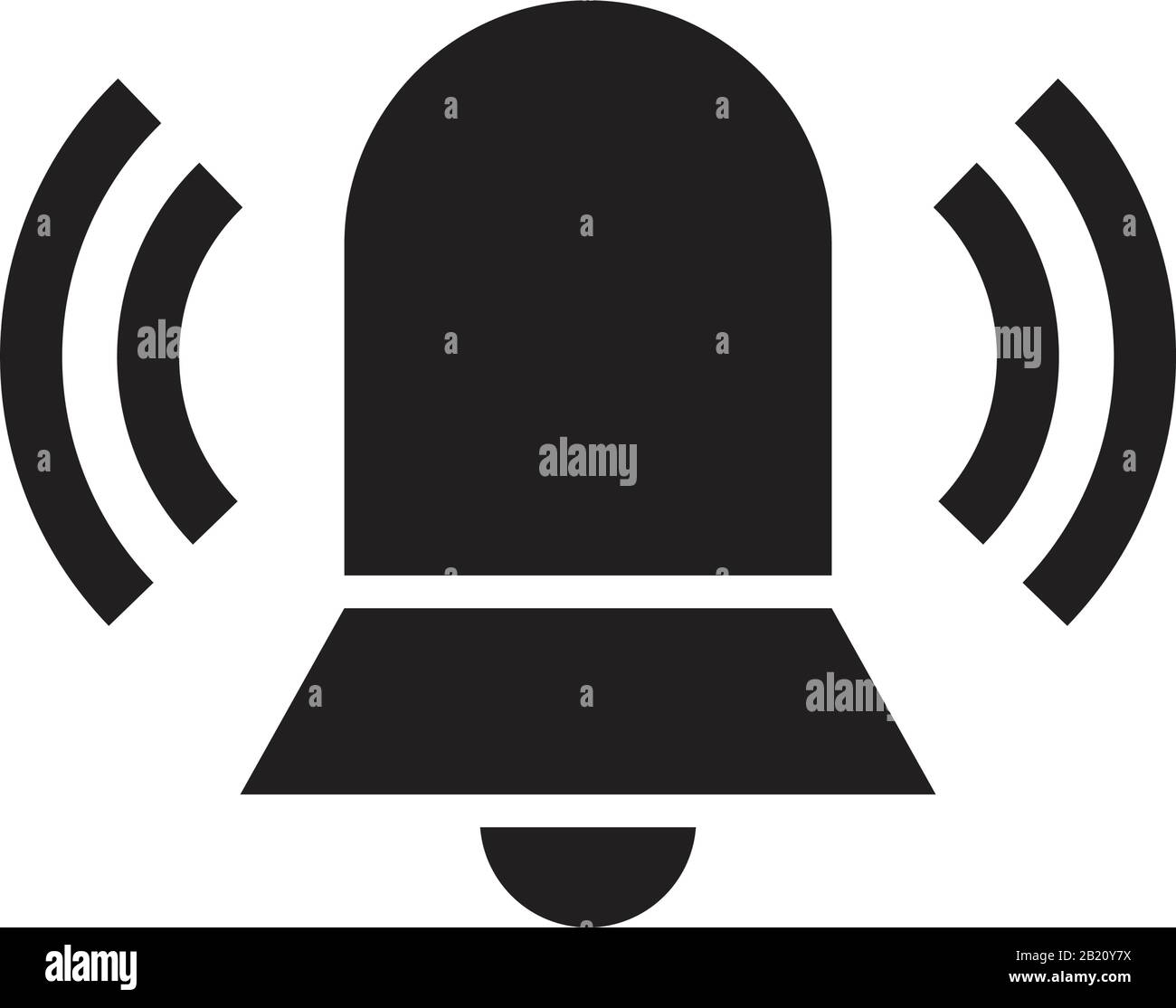 Alarm Icon template black color editable. Alarm Icon symbol Flat vector ...