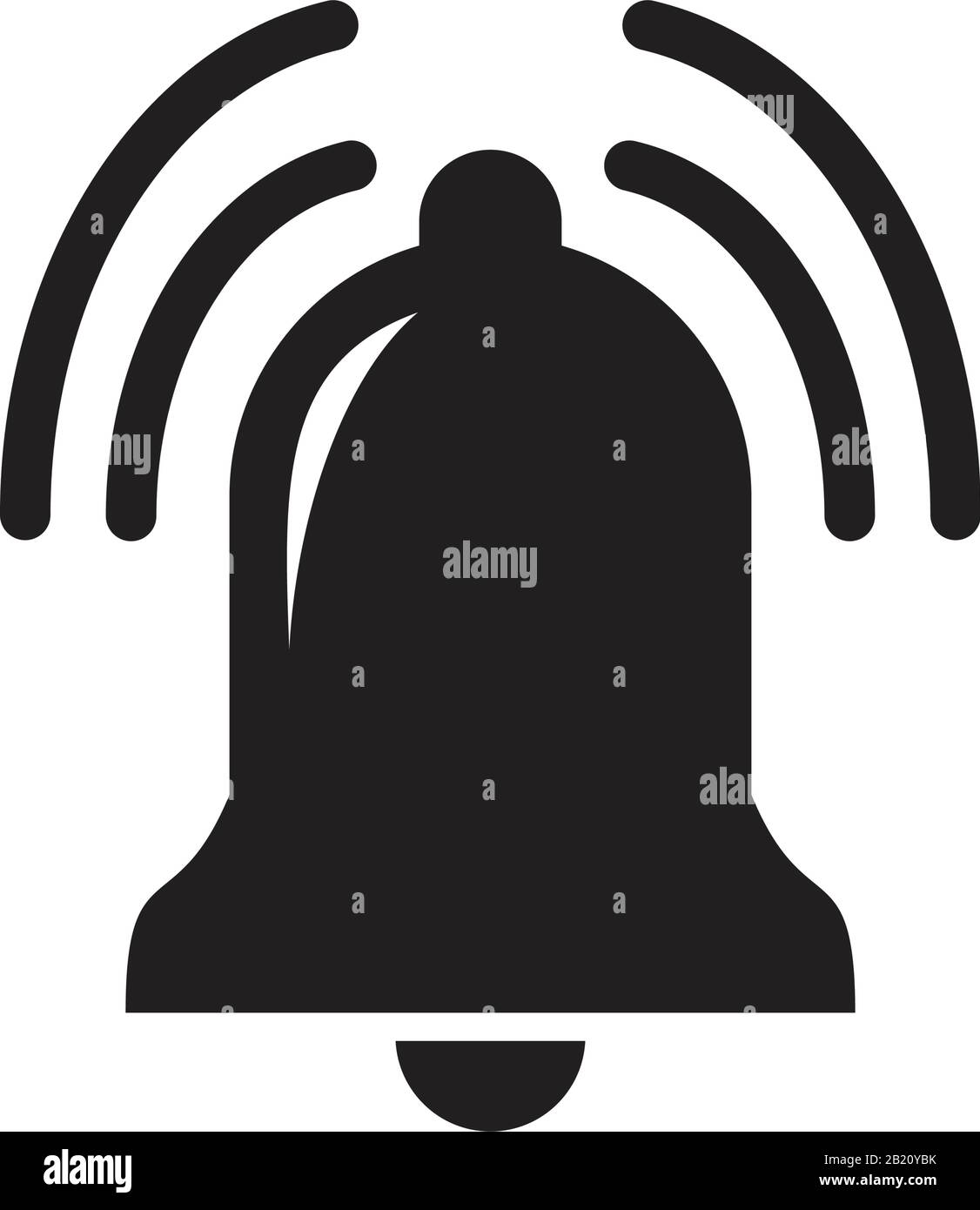 Alarm Icon template black color editable. Alarm Icon symbol Flat vector ...