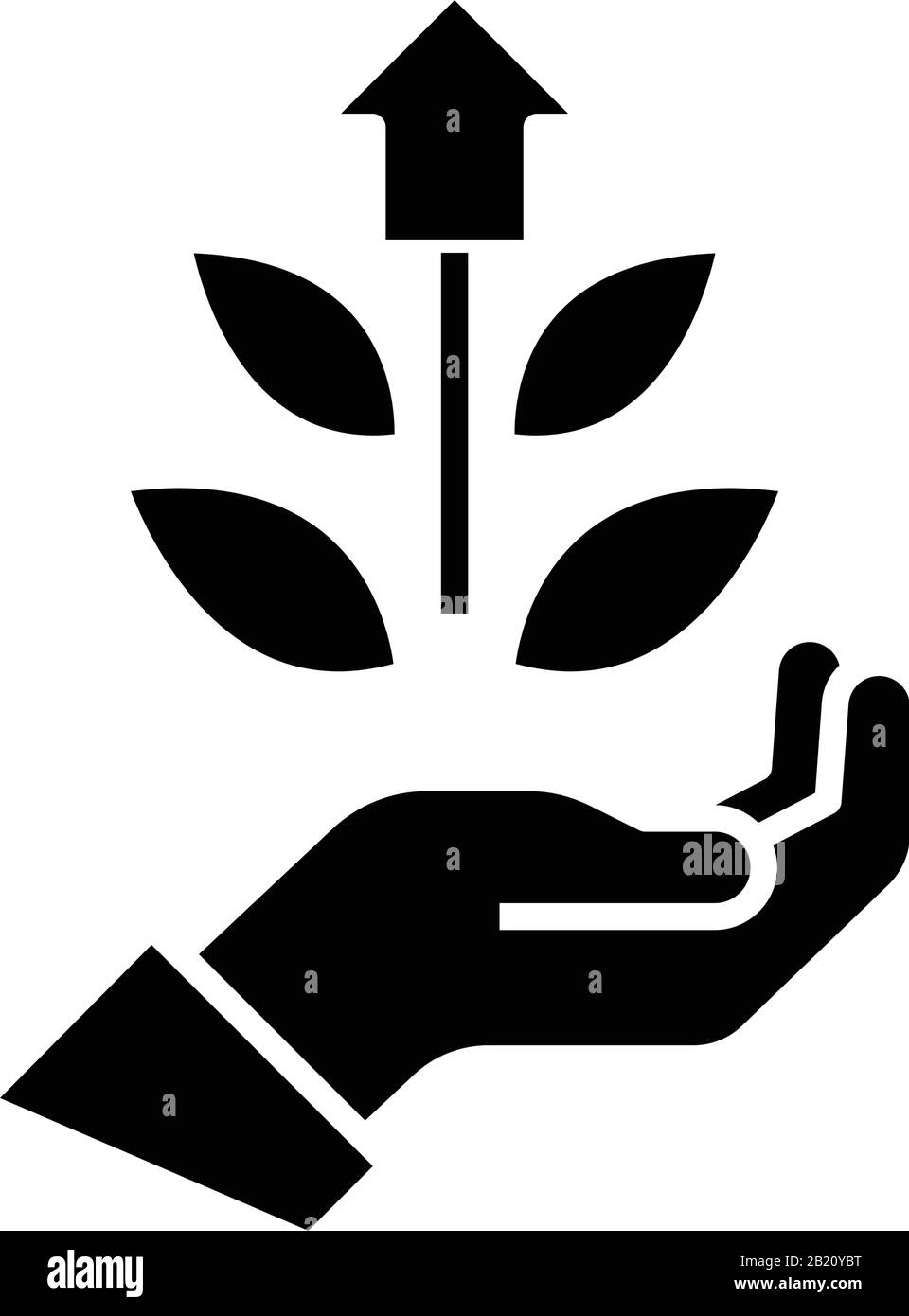 Eco production black icon, concept illustration, vector flat symbol ...