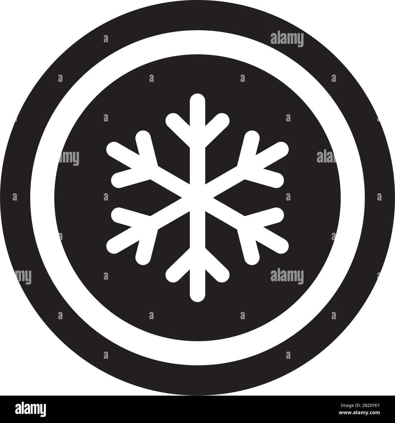 Frozen, snow Icon template black color editable. Frozen, snow Icon ...