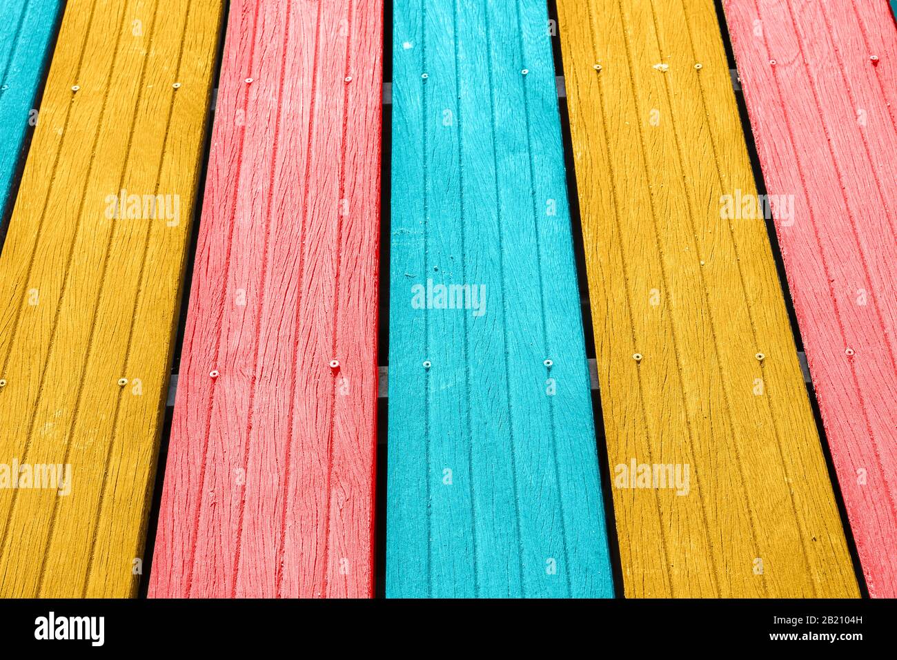 Colored wooden strips hi-res stock photography and images - Alamy