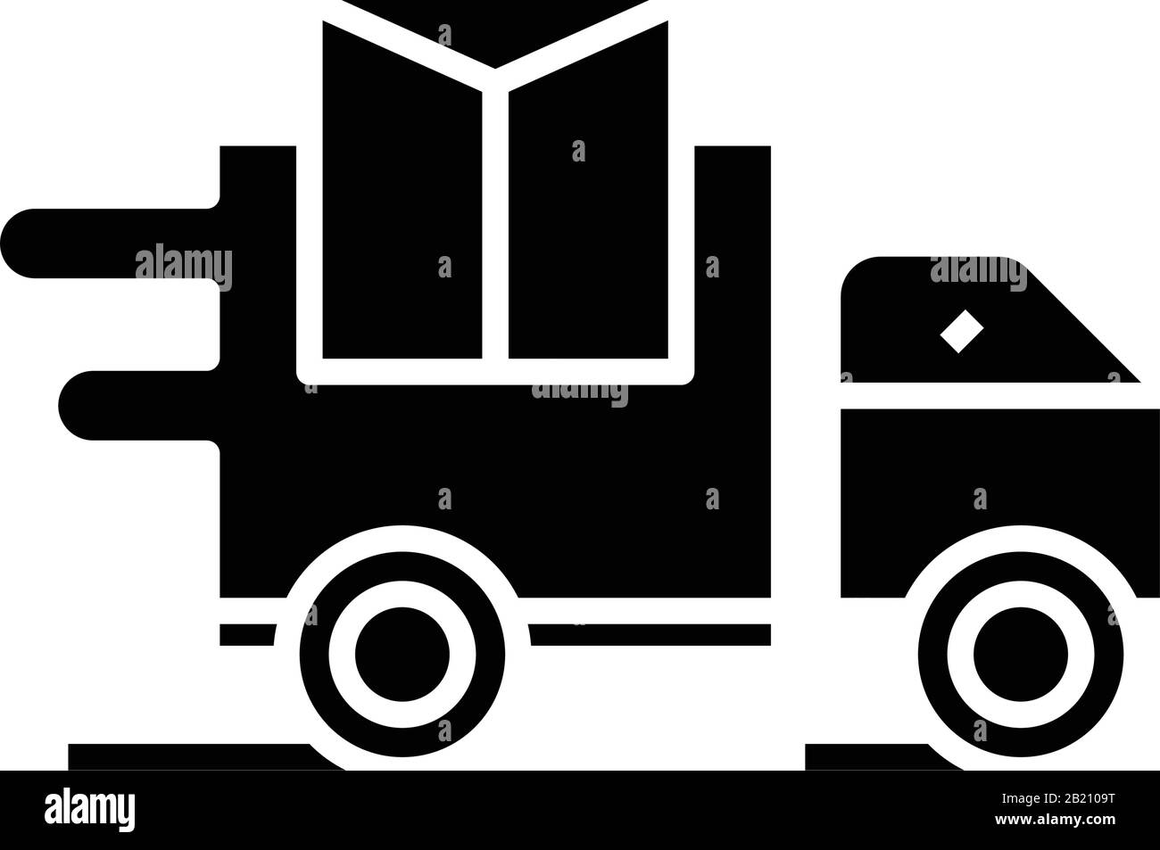 Delivery symbol Black and White Stock Photos & Images - Alamy