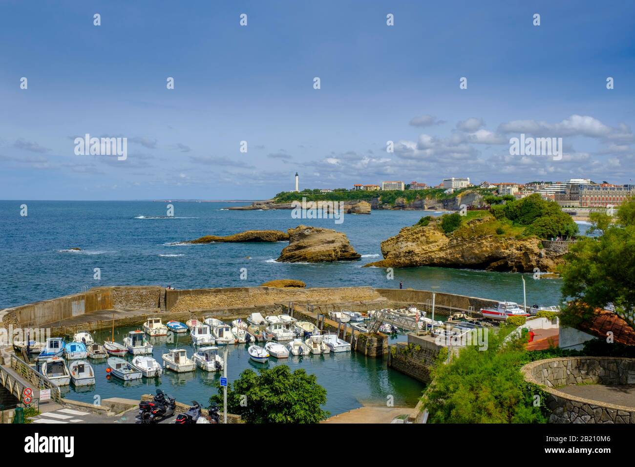 Fishing port, Le Port des Pecheurs, Coast, Biarritz, Cote Basque ...