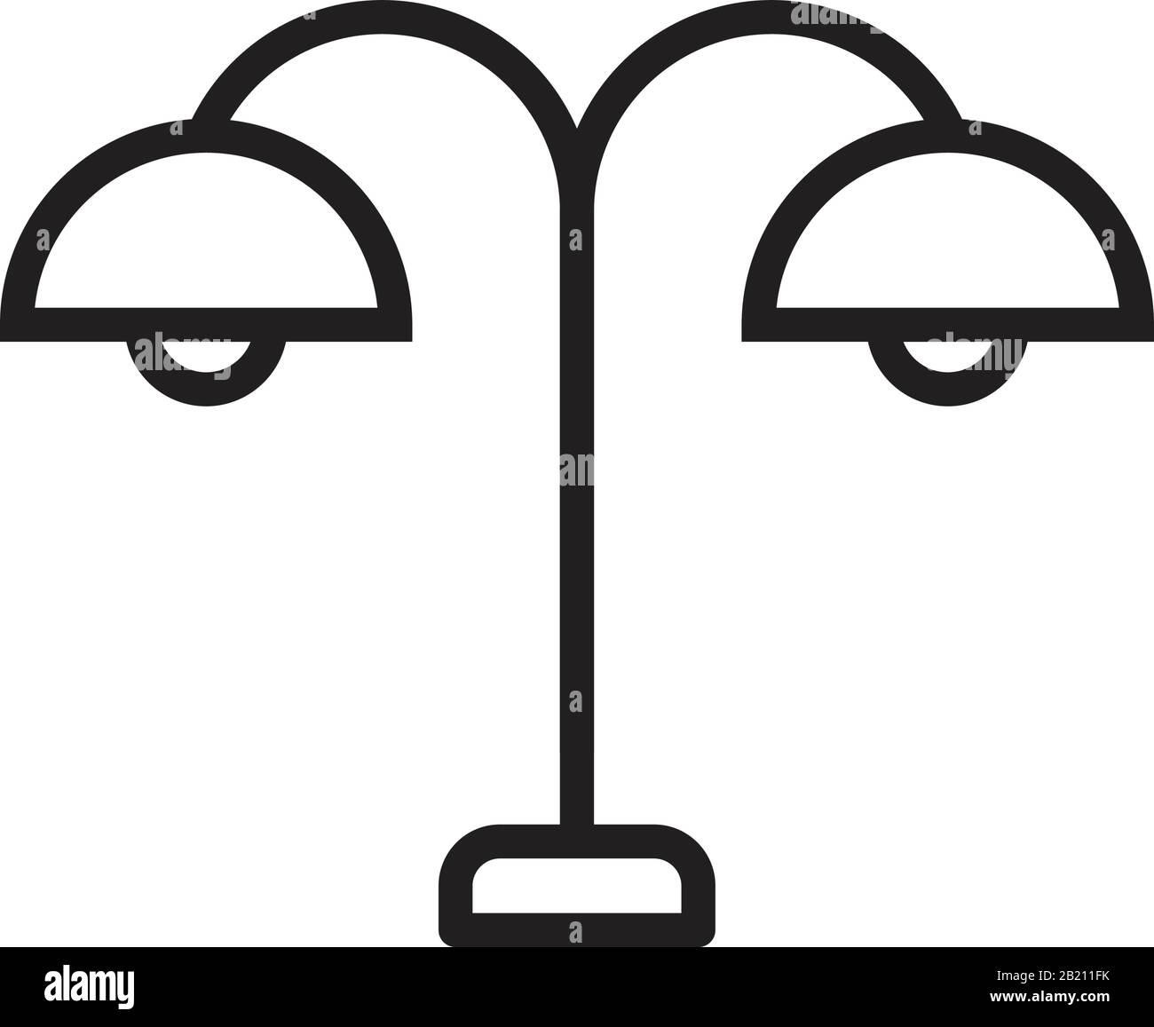 Lamp Icon template black color editable. Lamp Icon symbol Flat vector ...