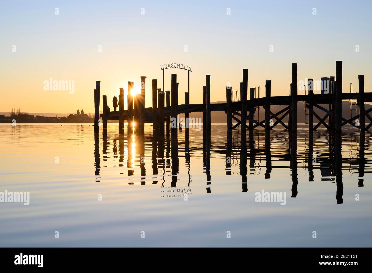Allensbach pier on lake constance hi-res stock photography and images ...