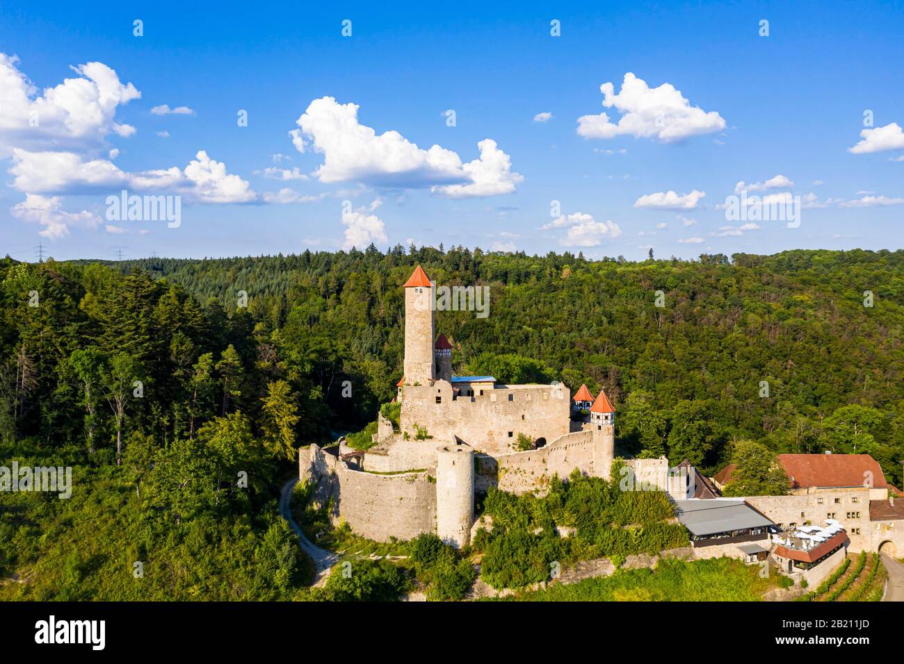 Aerial view of hornberg castle hi-res stock photography and images - Alamy