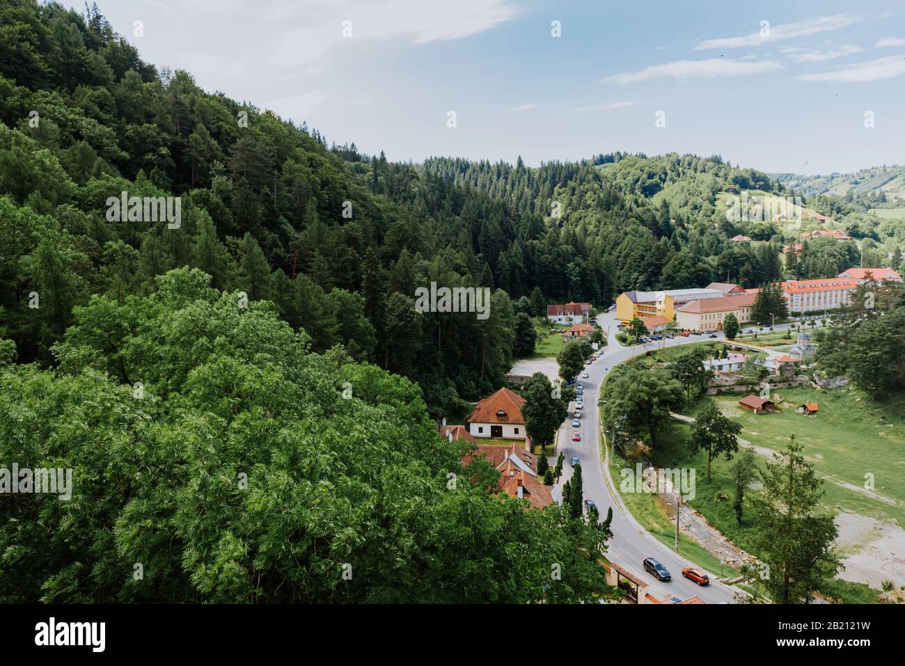 The top view of the old town Stock Photo - Alamy