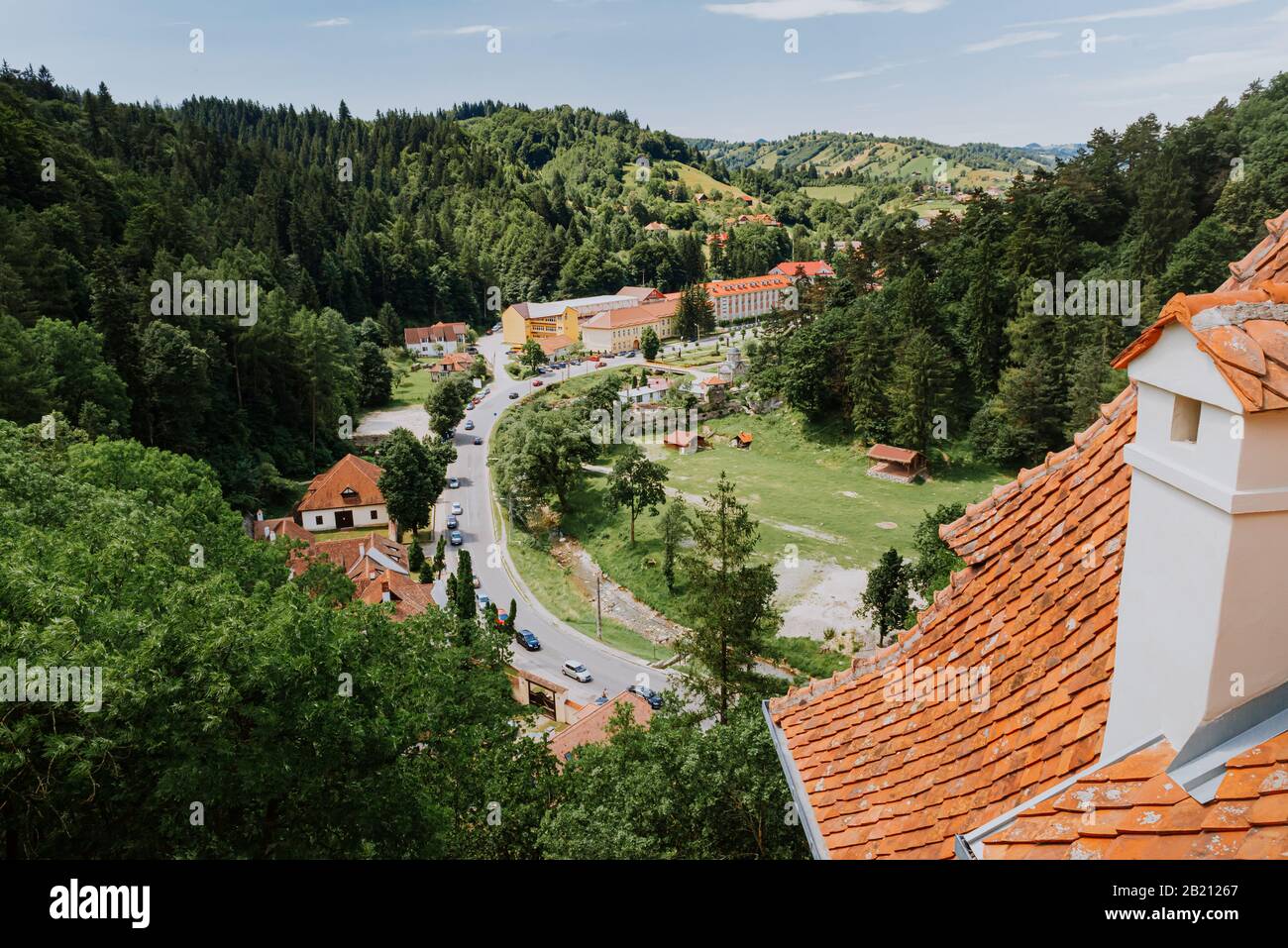 The top view of the old town Stock Photo - Alamy