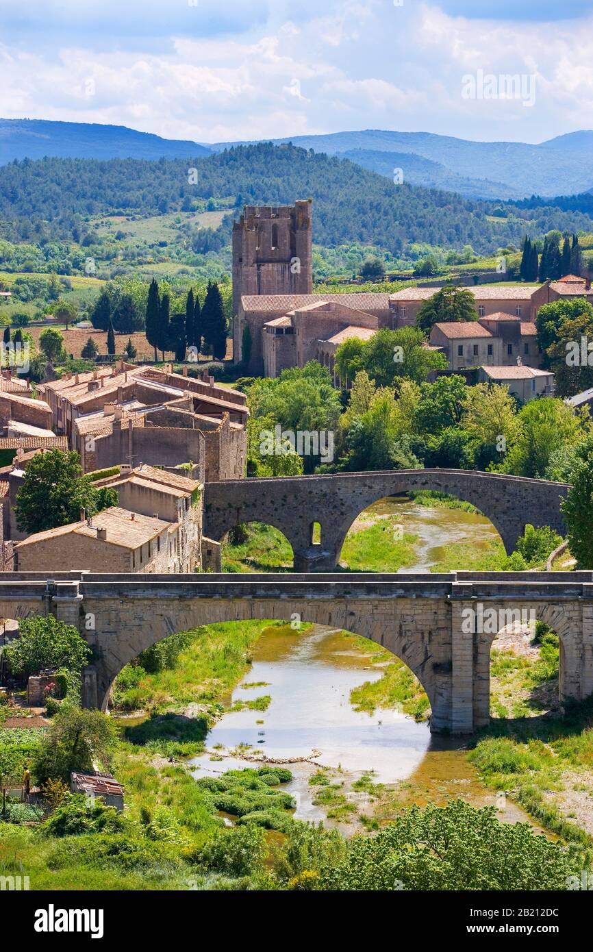 Lagrasse, Abbey of Sainte Marie de Lagrasse also Saint d Orbieu in the ...