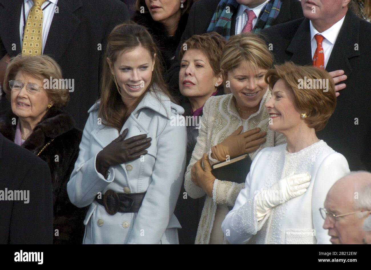 Washington, D.C. 20JAN05: Capitol ceremony for the swearing in of ...