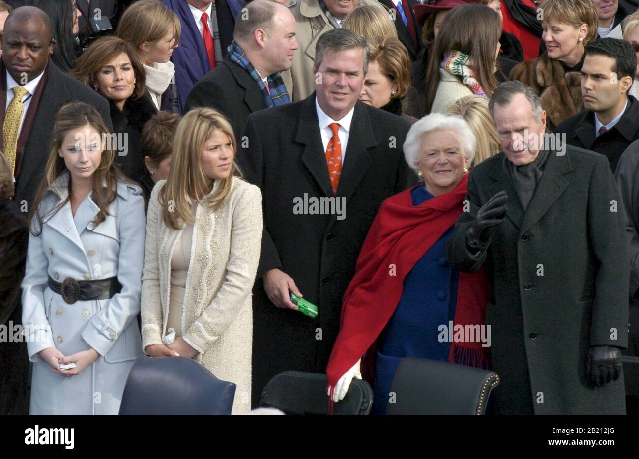 Washington, D.C. 20JAN05: Capitol ceremony for the swearing in of ...