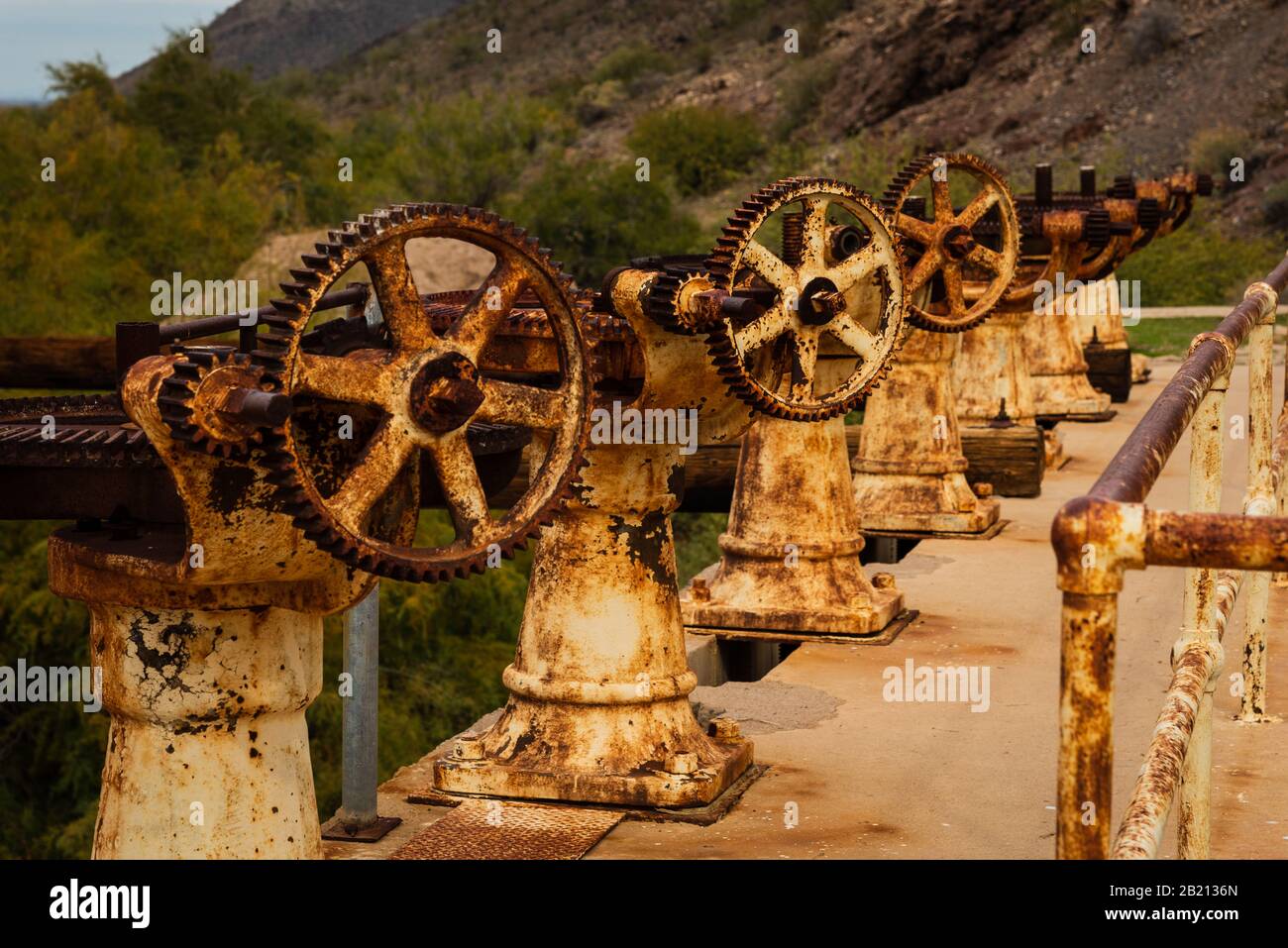 Historic gillespie dam bridge hi-res stock photography and images - Alamy
