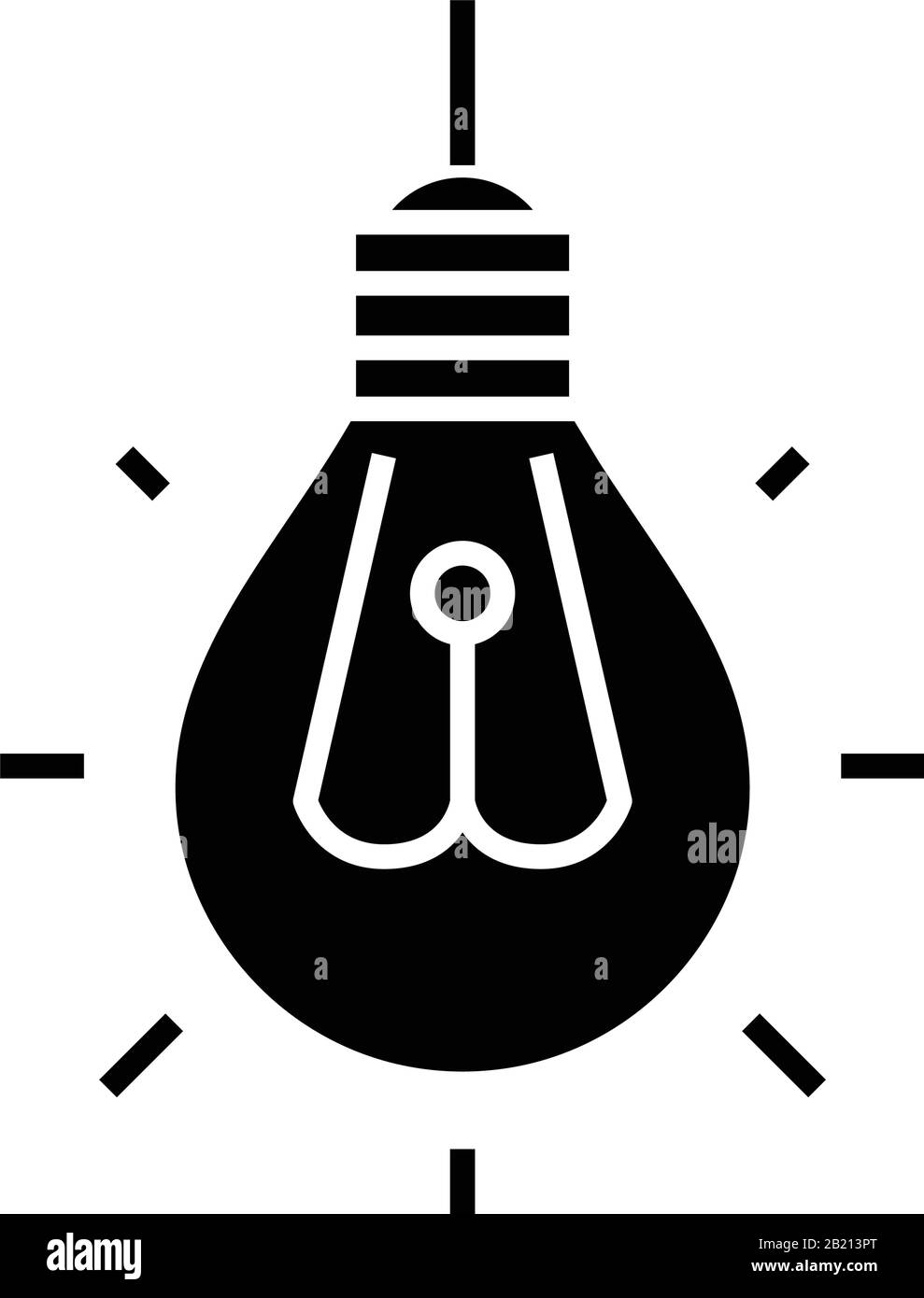 Electricity black icon, concept illustration, vector flat symbol, glyph ...