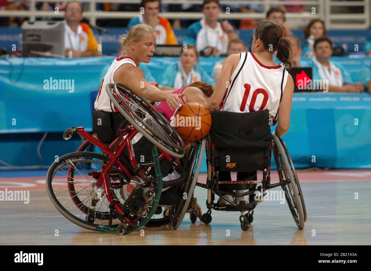 Athens, Greece 18SEP04: Canada's Chantal Benoit (left) and Shira Golden ...