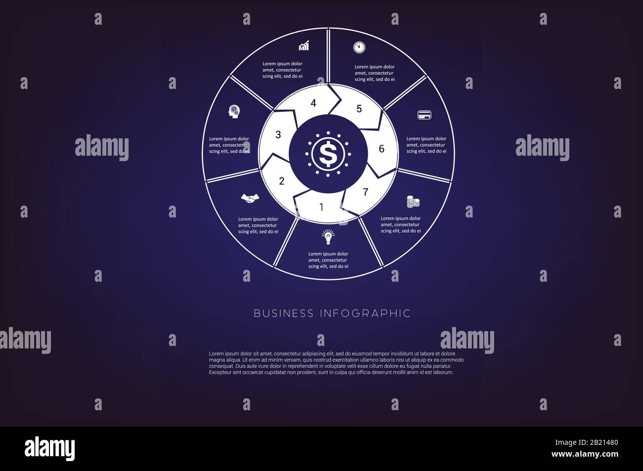 Area chart,ring chart, pie chart. Concept illustration or background ...