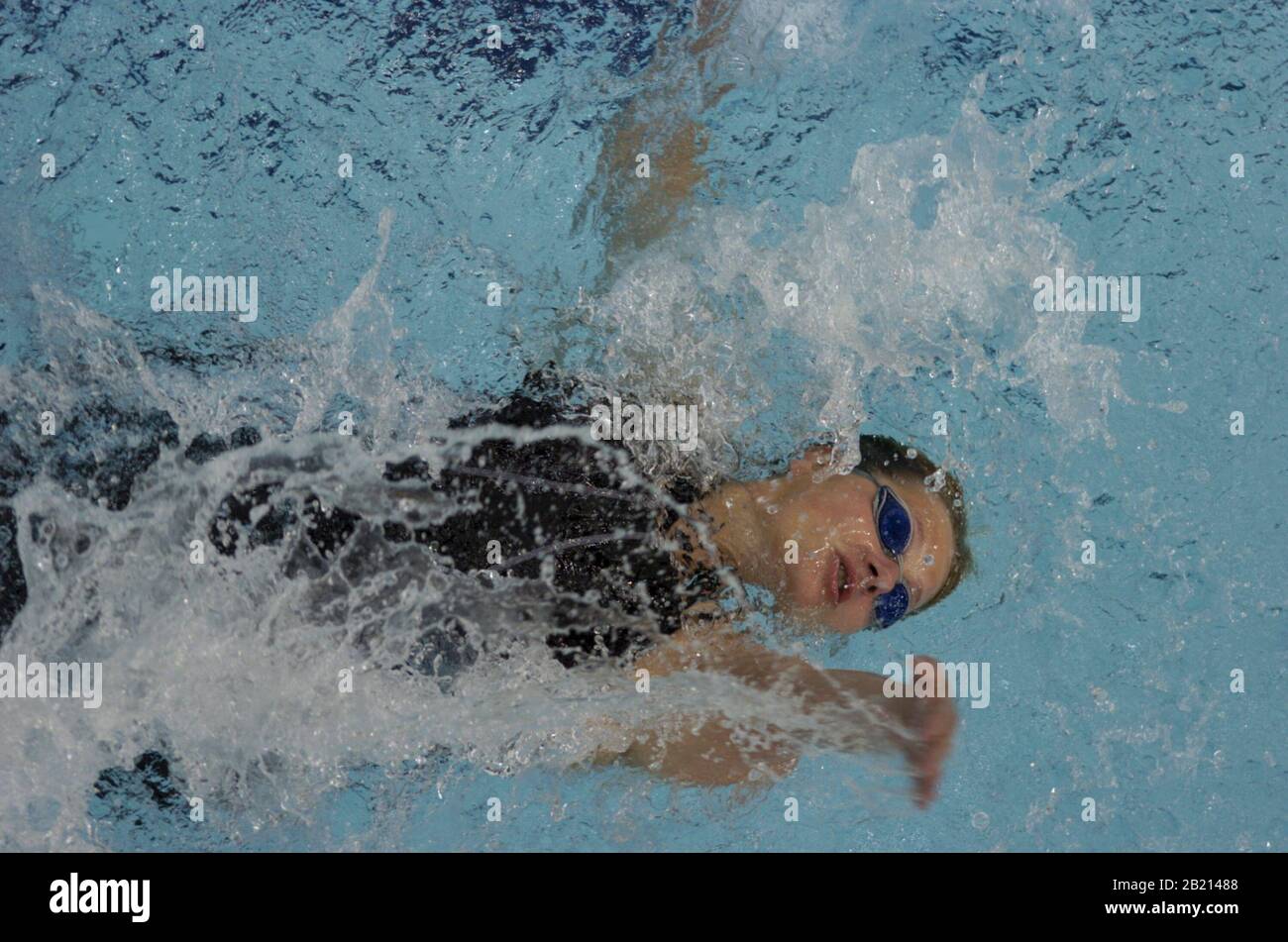 Czechoslovakia's Bela Hlavackova wins the women's 50-meter backstroke ...