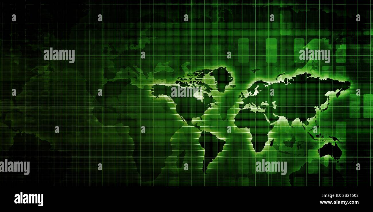 Globalization and Open Market Economy as Technology Stock Photo - Alamy