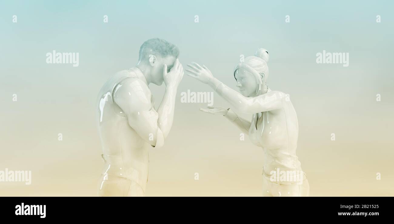 Office Argument Between Business People Shouting Angrily Stock Photo ...