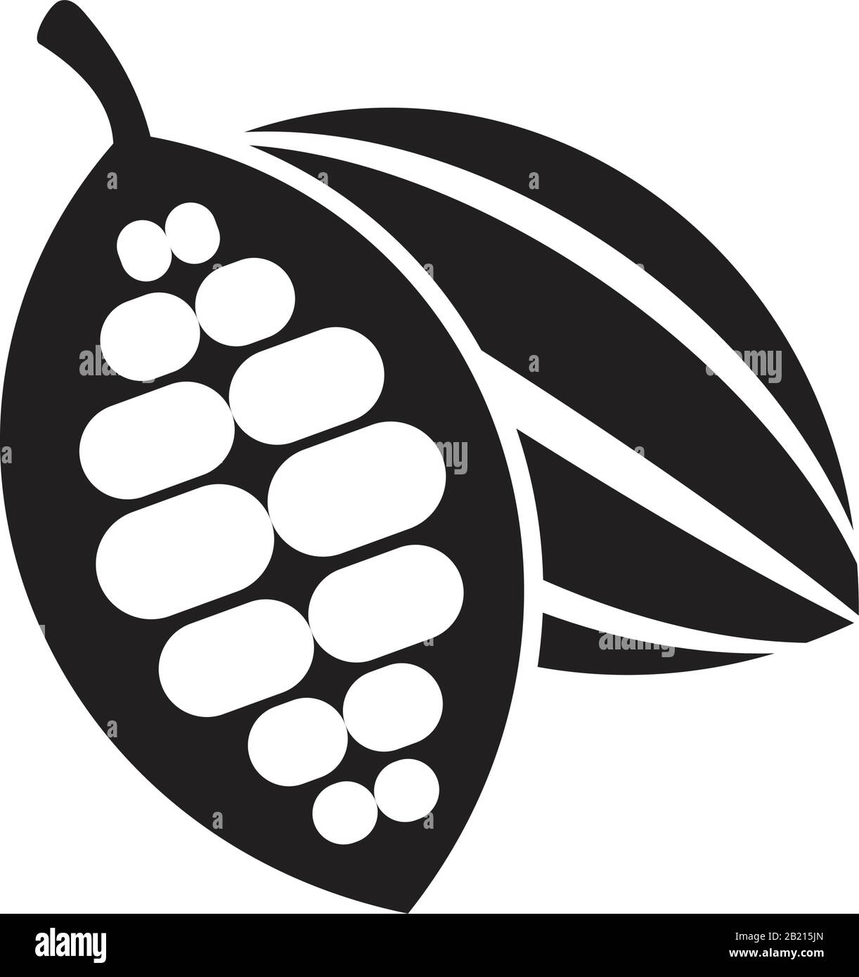 Cocoa Icon template black color editable. Cocoa Icon symbol Flat vector ...