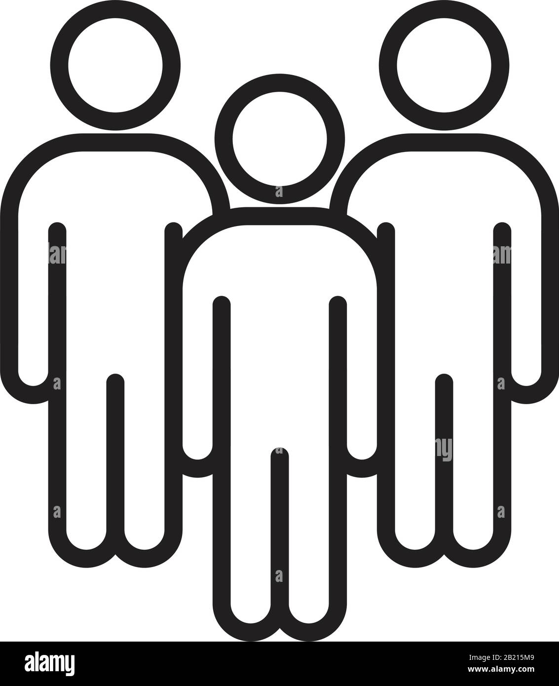 Team work Icon template black color editable. Team work Icon symbol ...