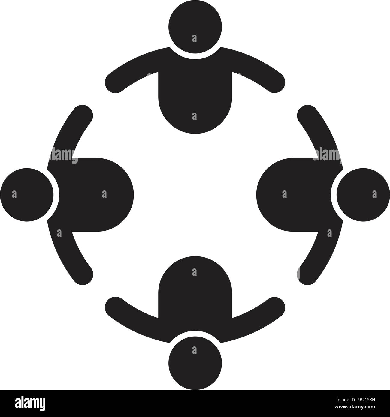 Team work Icon template black color editable. Team work Icon symbol ...