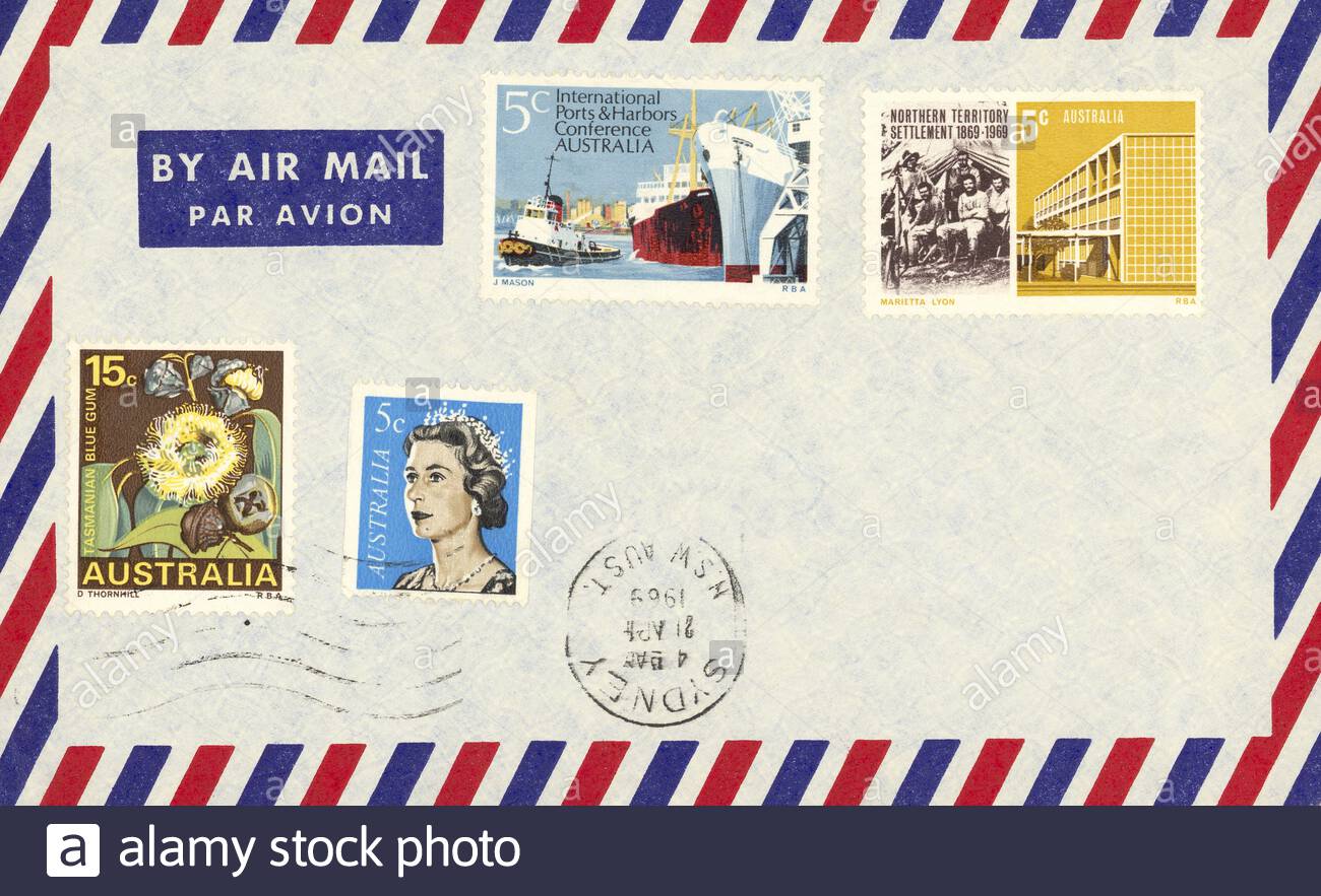Australia Post International Stamp High Resolution Stock Photography ...