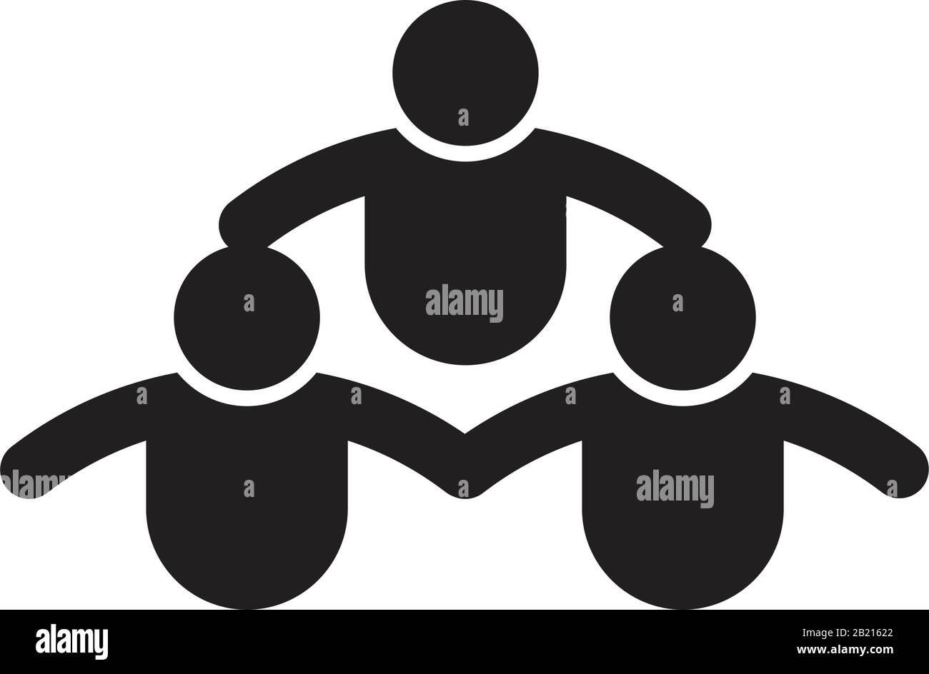 Team work Icon template black color editable. Team work Icon symbol ...