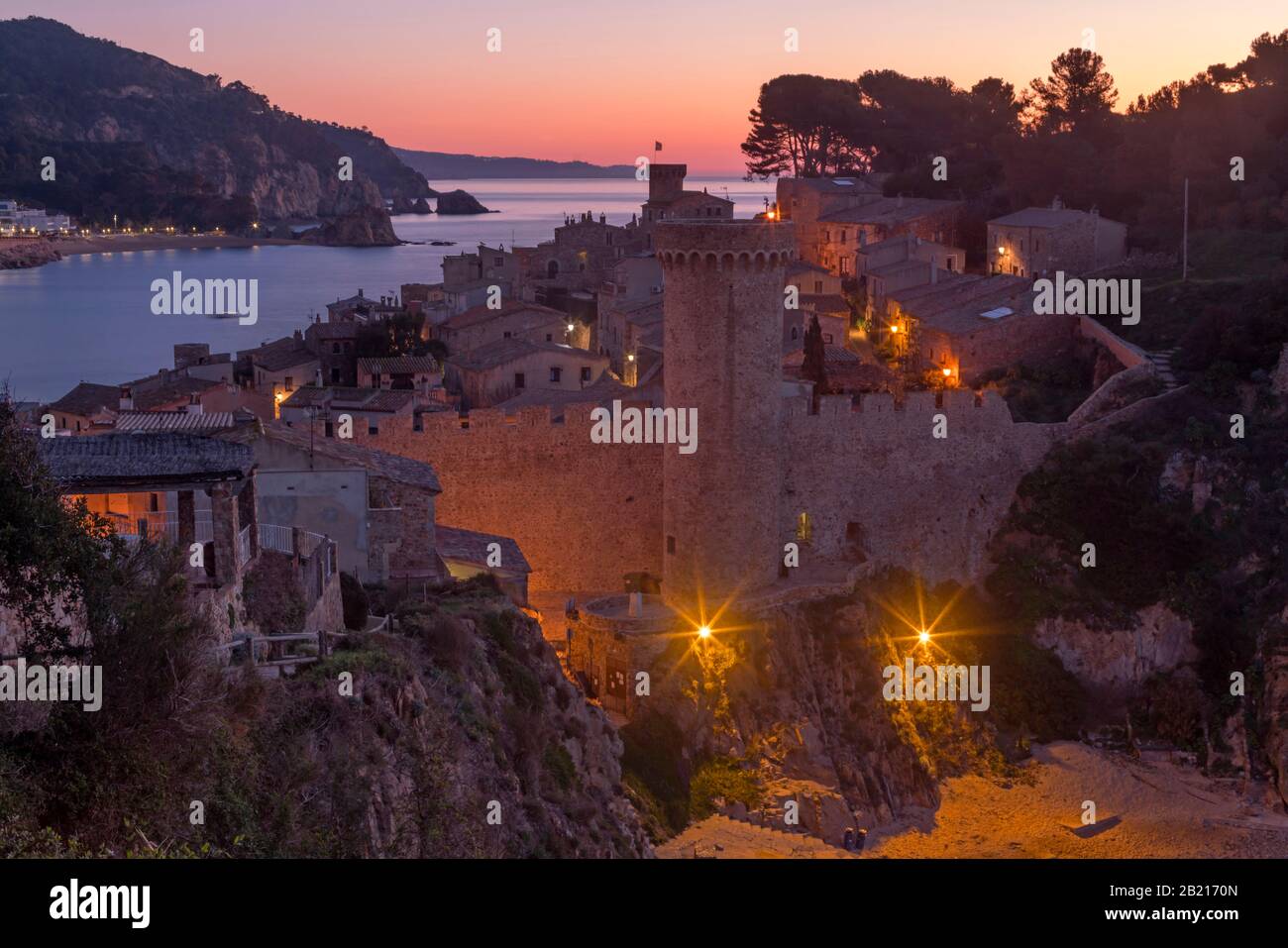 CASTLE OLD TOWN CALA ES CODOLAR BEACH TOSSA DE MAR COSTA BRAVA ...