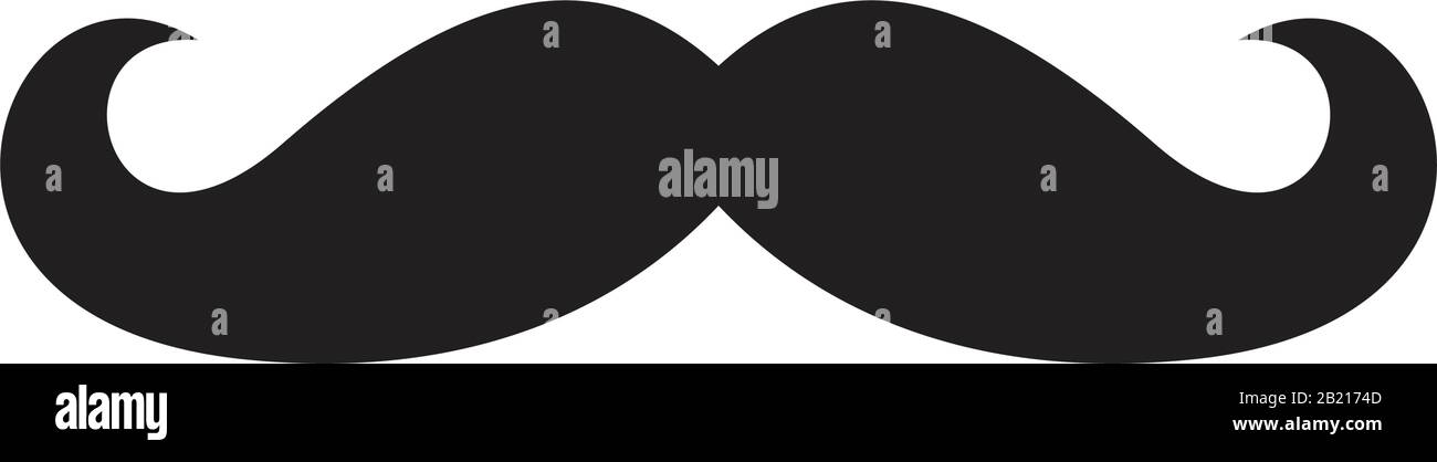 Italy mustache Icon template black color editable. Italy mustache Icon ...