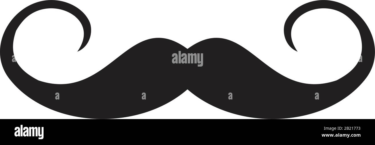 Italy mustache Icon template black color editable. Italy mustache Icon ...