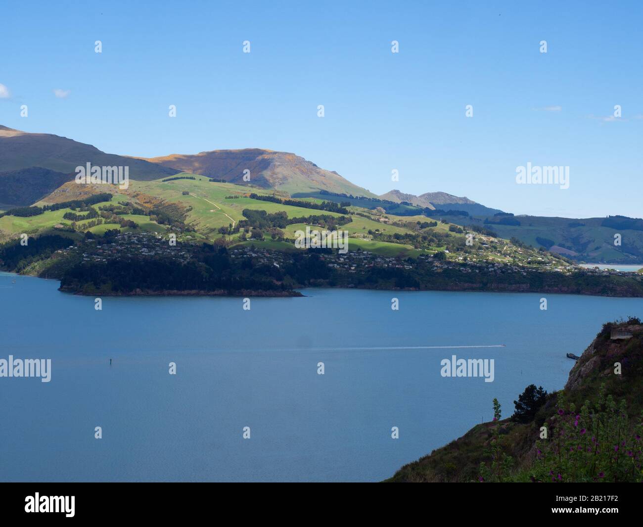 Lyttelton harbour landscape hi-res stock photography and images - Alamy