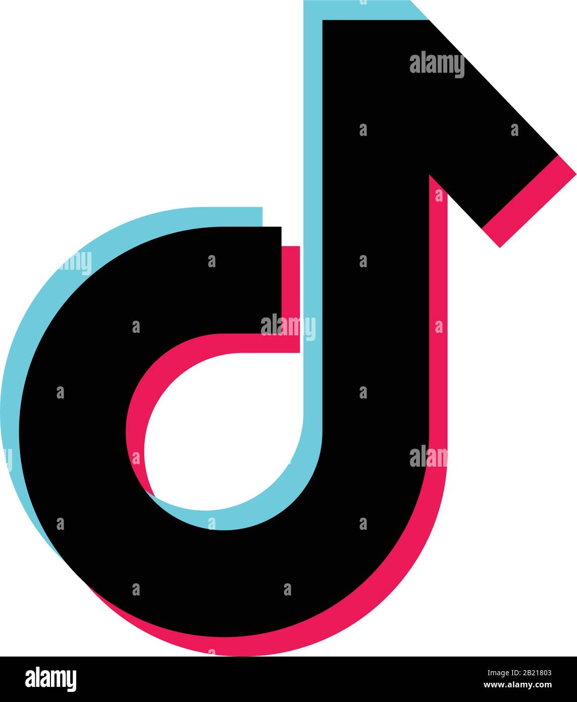 Tiktok logo icon Stock Vector Images - Alamy