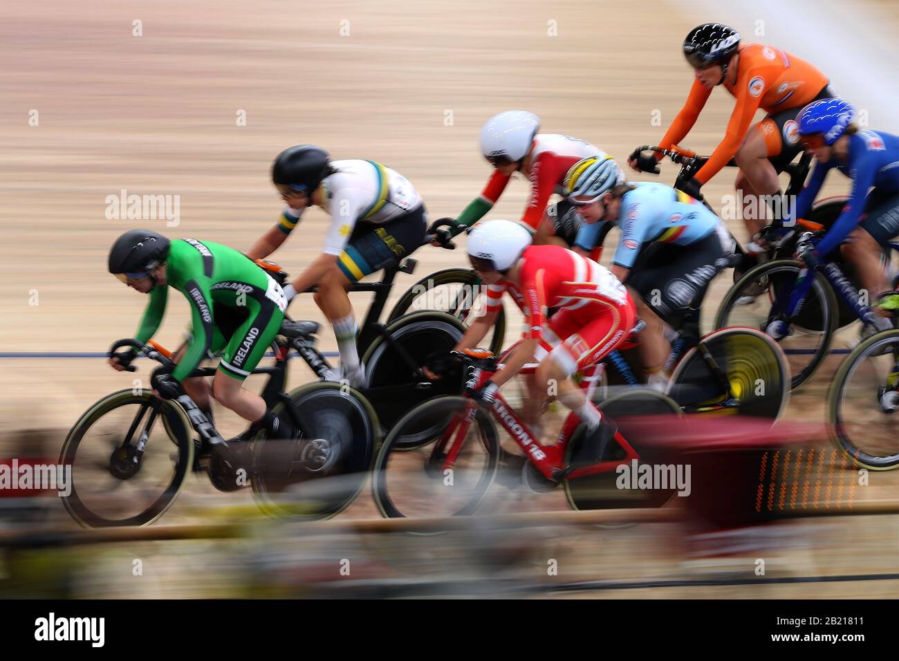 Berlin, Germany. 28th Feb 2020. Lydia Boylan of Ireland leads the ...