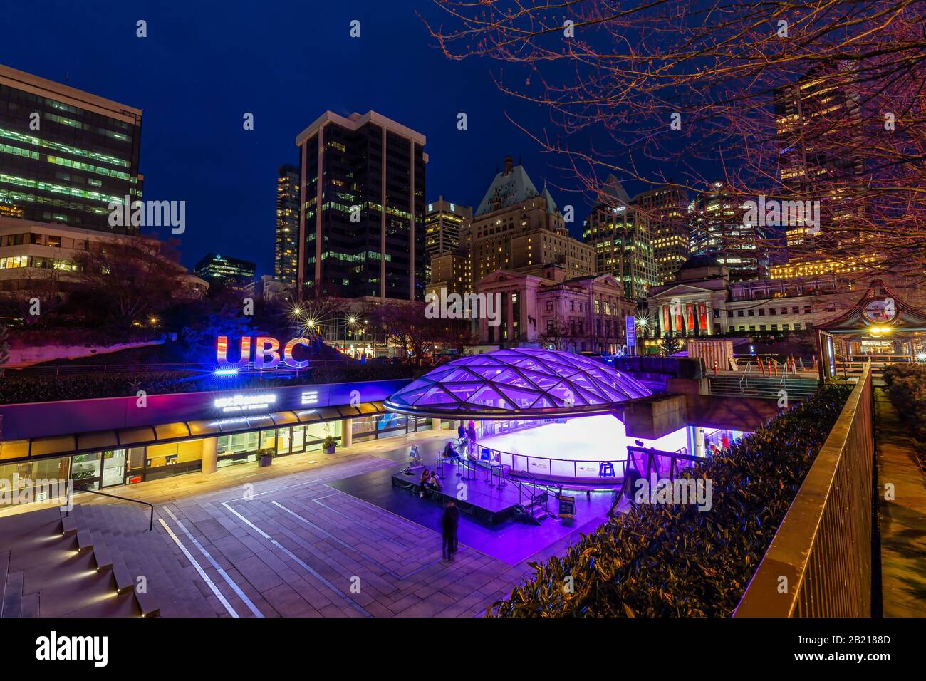Robson square vancouver british columbia hi-res stock photography and ...