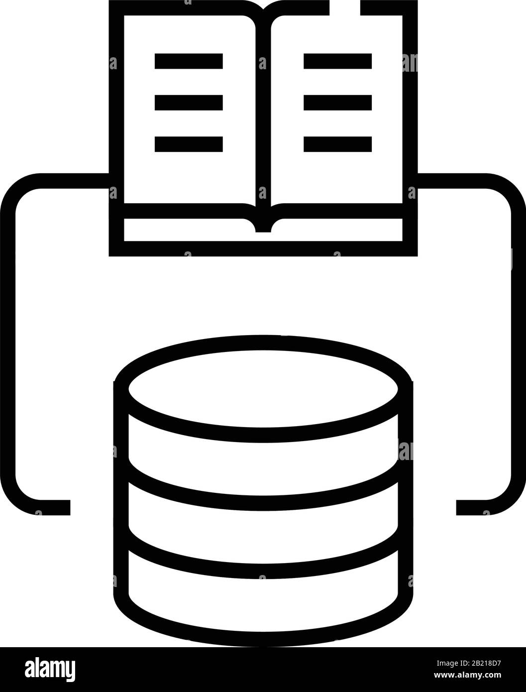 Paid classes line icon, concept sign, outline vector illustration ...