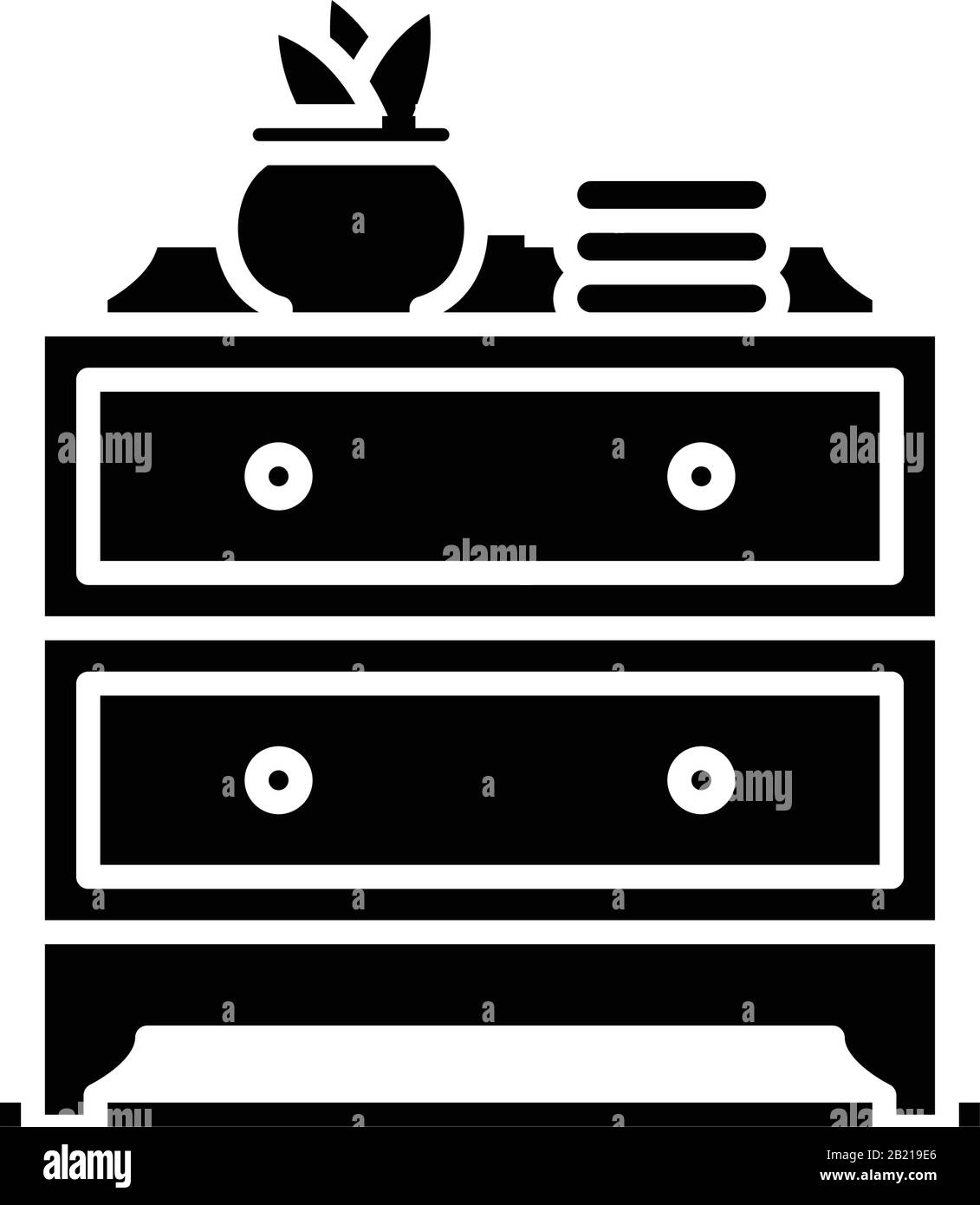 Domestic case black icon, concept illustration, vector flat symbol ...