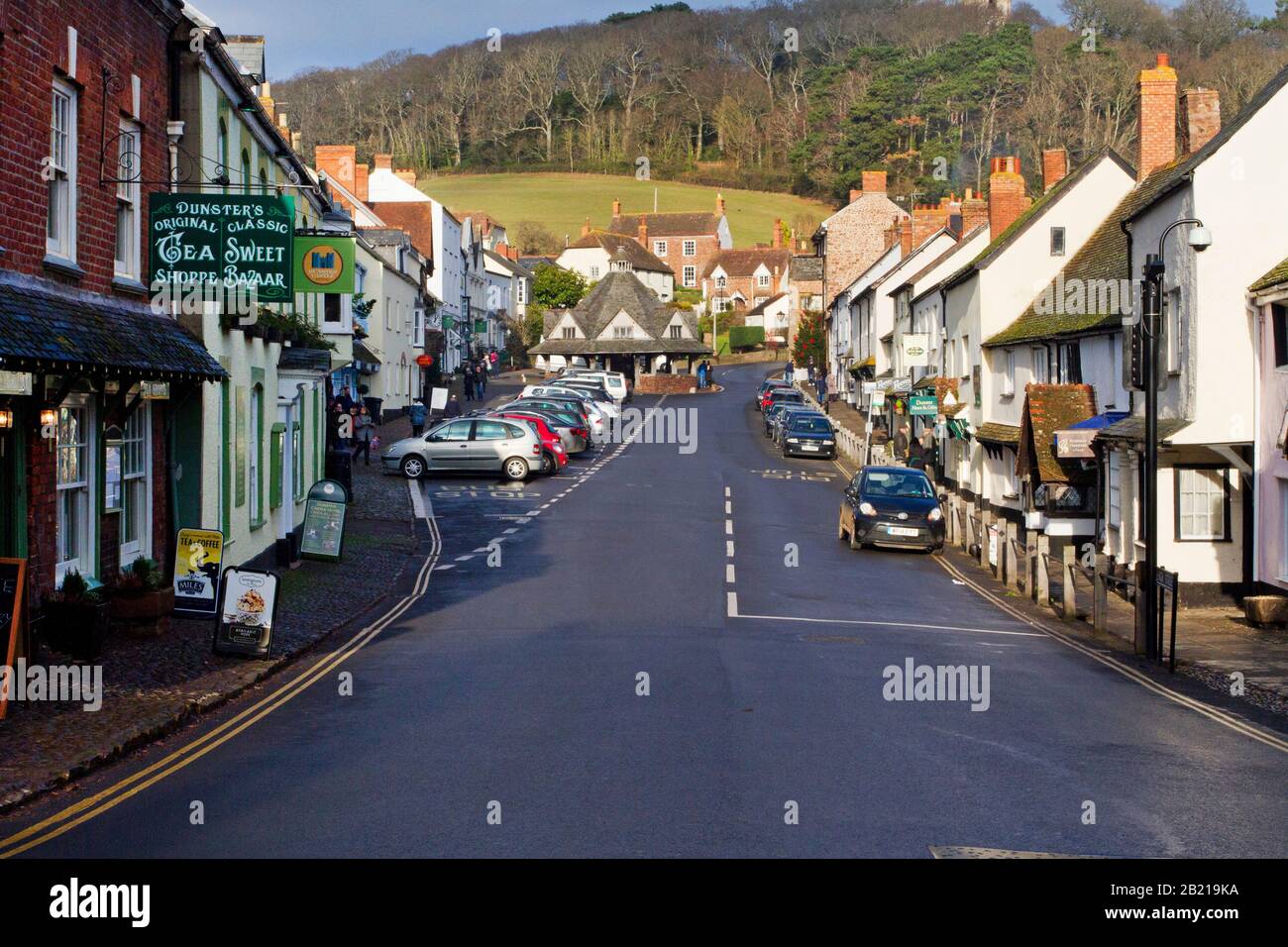 Dunster village hi-res stock photography and images - Alamy