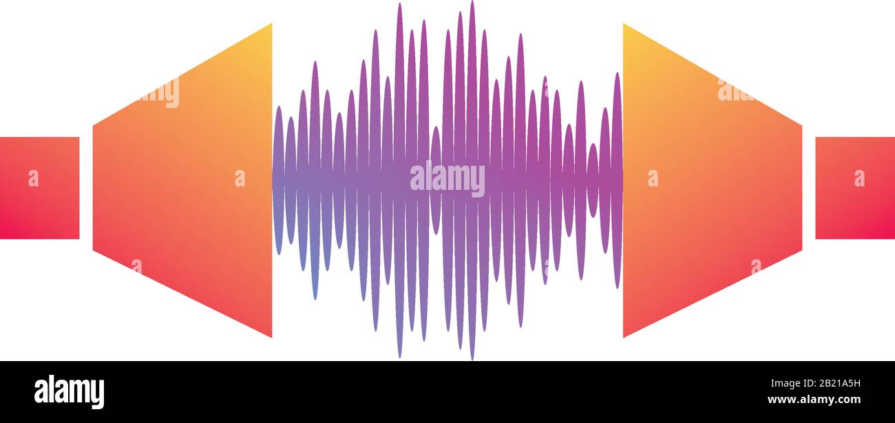 volume and wave gradient style icons design, Music sound melody song ...